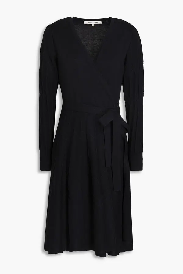 Diane Von Furstenberg Kaja Jacquard-knit Wrap Dress