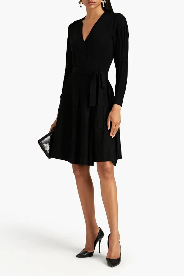 Diane Von Furstenberg Kaja Jacquard-knit Wrap Dress