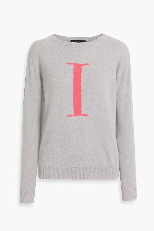 Fabiana Filippi Intarsia-knit Cashmere Sweater - Coral