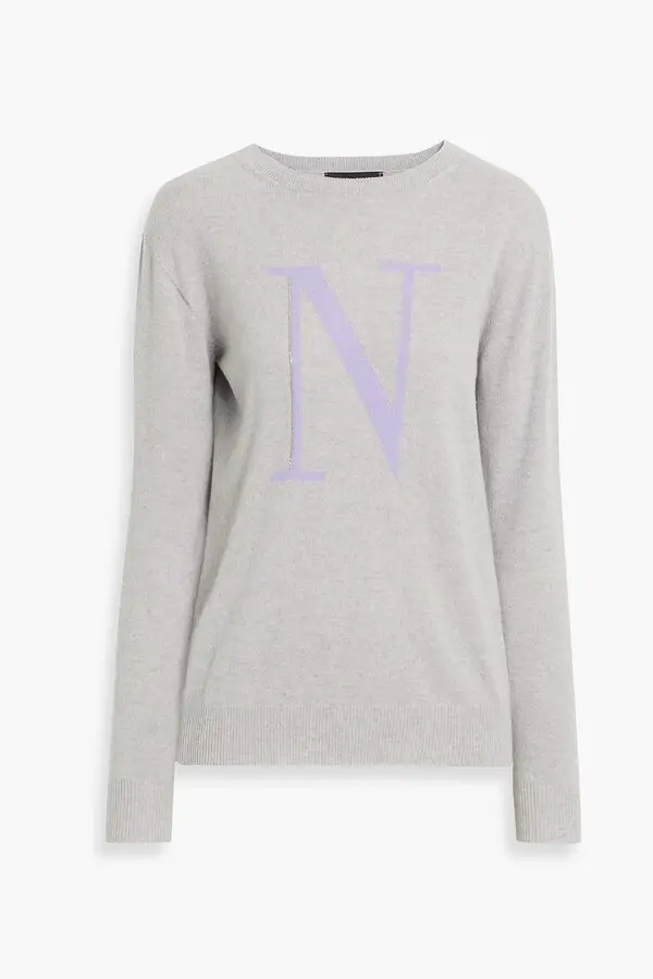 Fabiana Filippi Intarsia-knit Cashmere Sweater - Lavender