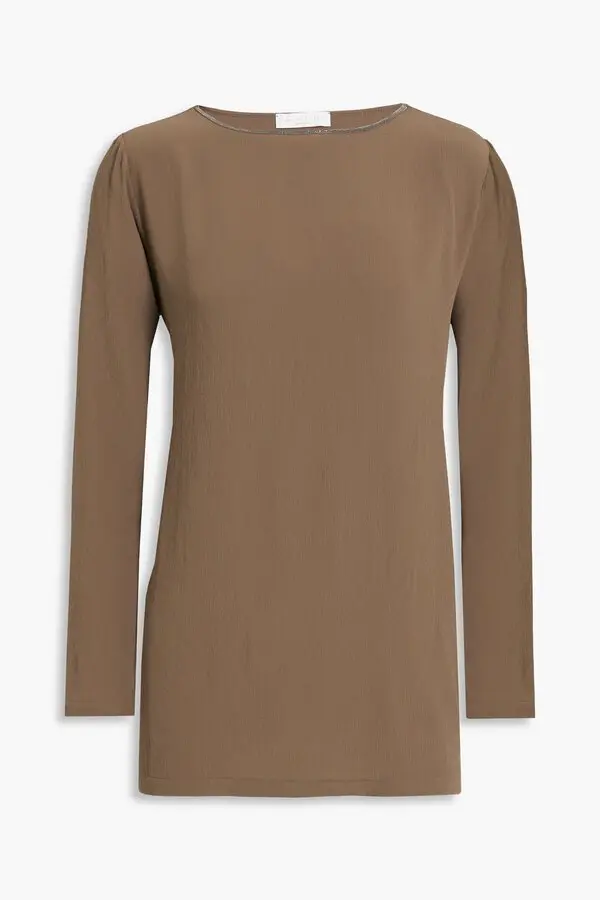Fabiana Filippi Beaded Crepon Blouse