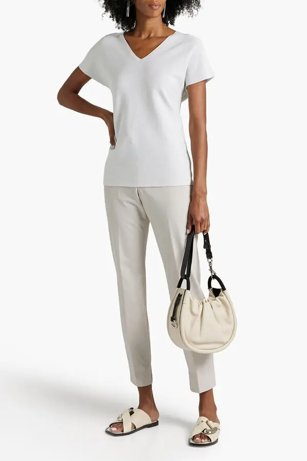 Fabiana Filippi Tapered Stretch-twill Pants