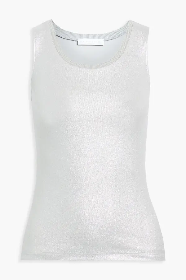 Fabiana Filippi Metallic Cottonblend Tank