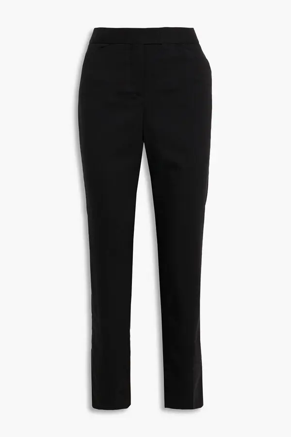 Fabiana Filippi Merino Wool-blend Tapered Pants - Black