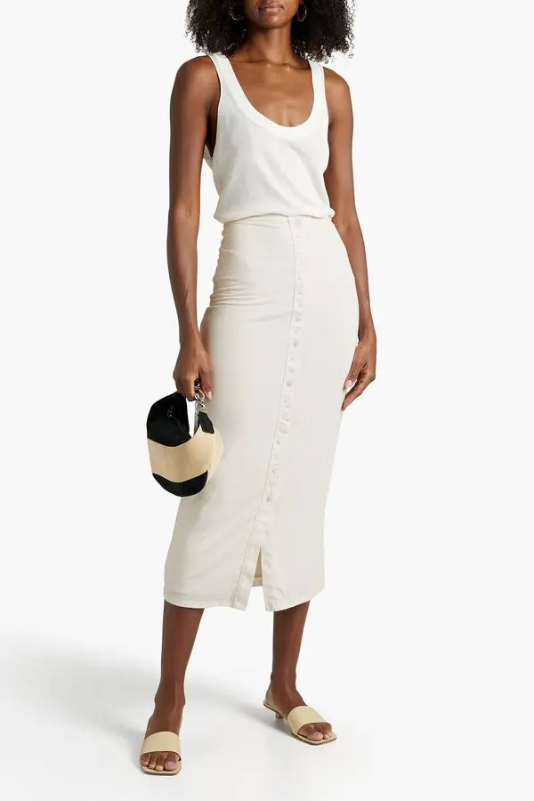 THE LINE BY K Spazzi Jersey Midi Skirt