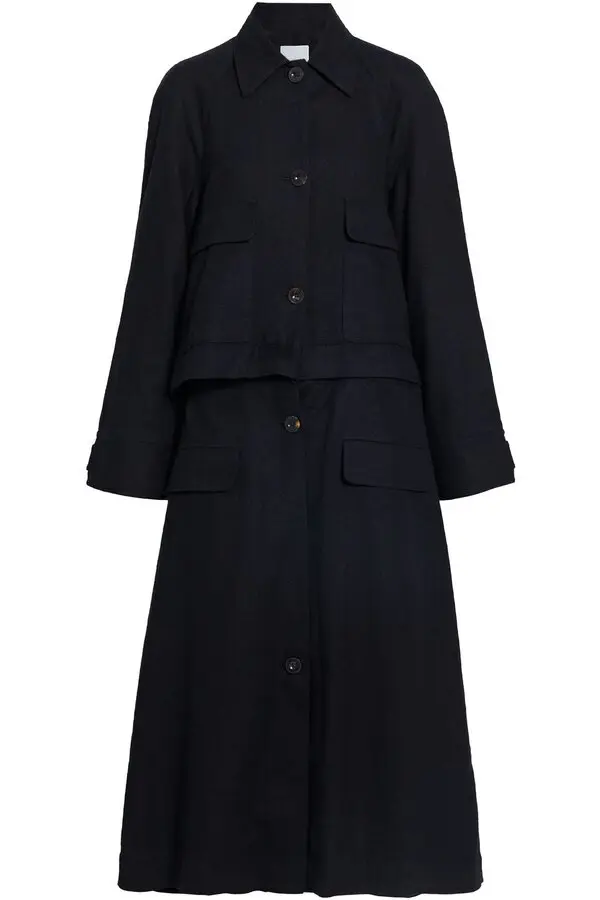 Rosetta Getty Convertible Ramie-twill Coat