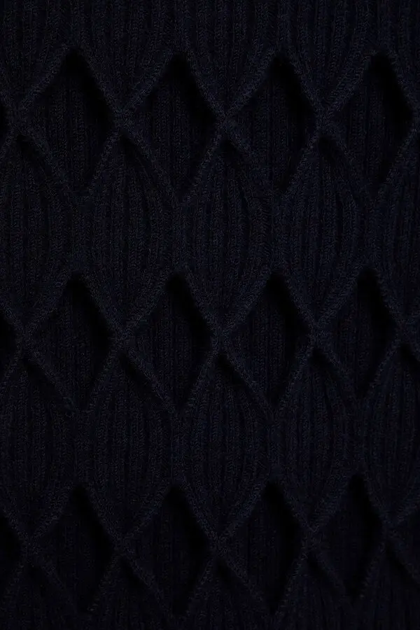 Victoria Beckham Cutout Ribbed Wool-blend Sweater