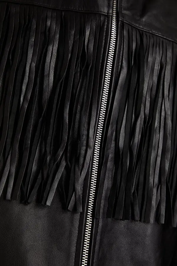 Each X Other Fringed Leather Jacket