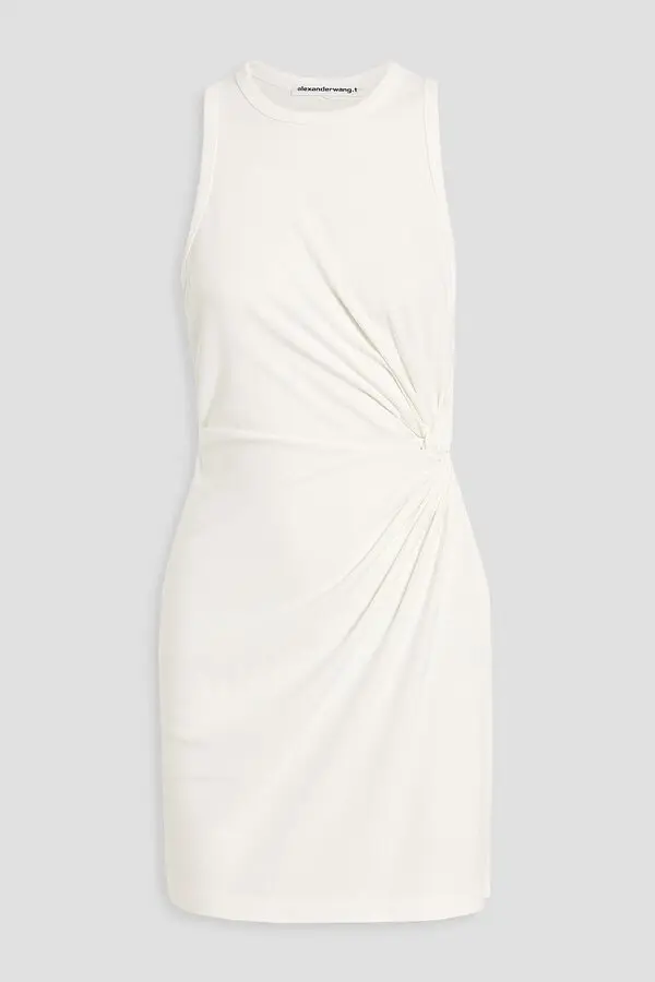 Alexander Wang Twisted Cotton-blend Jersey Mini Dress