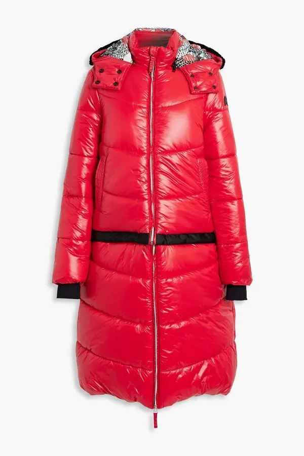 JETSET Sirio Convertible Quilted Hooded Coat - Red