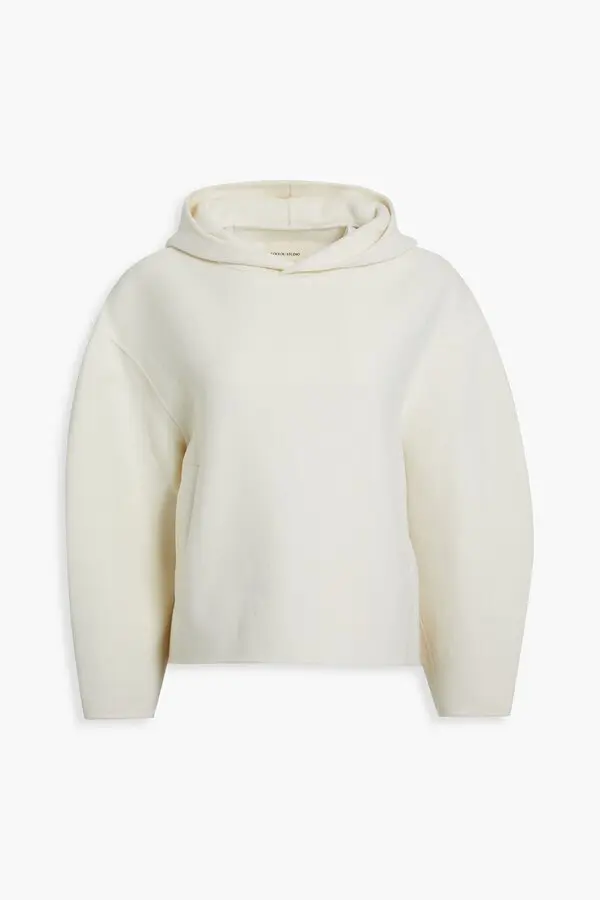 Loulou De Saison Pollos Oversized Wool And Cashmere-blend Hoodie - Ivory