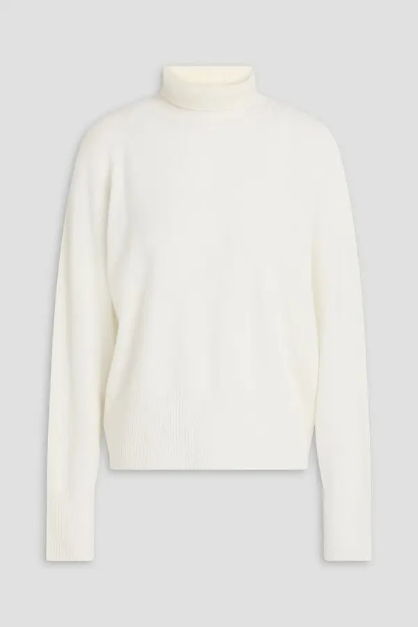 Vince Wool And Cashmere-blend Turtleneck Sweater - Off-white