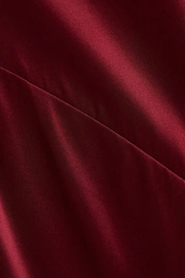 NICHOLAS Belted Silksatin Maxi Dress