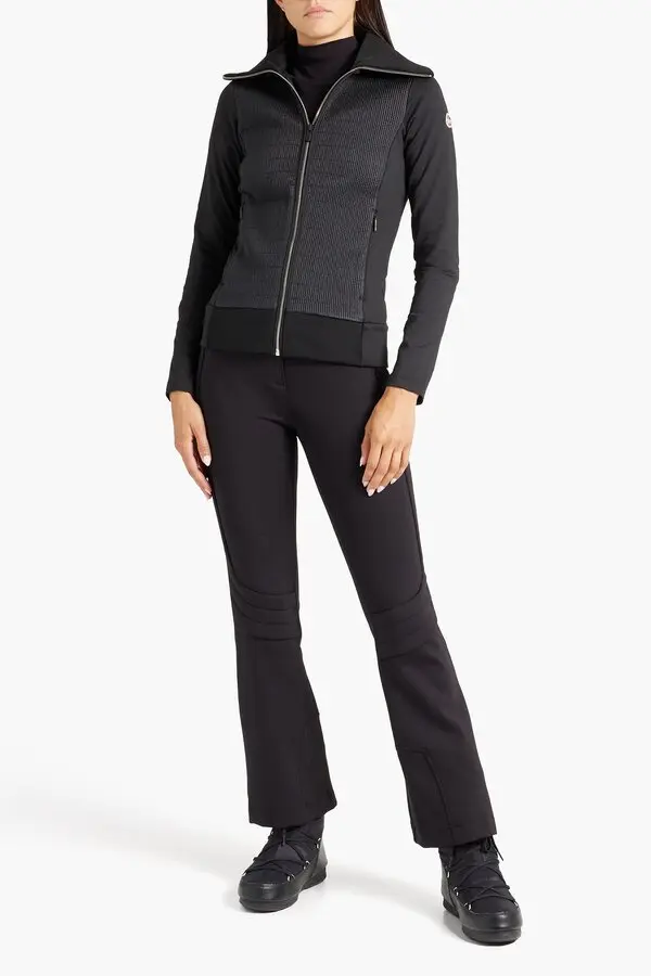 Fusalp Morgane Ribbed Shellpaneled Stretchjersey Track Jacket