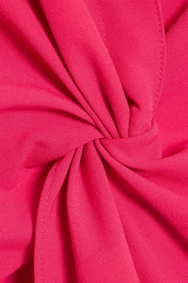 Cinq À Sept Mckenna Twisted Stretch-crepe Top