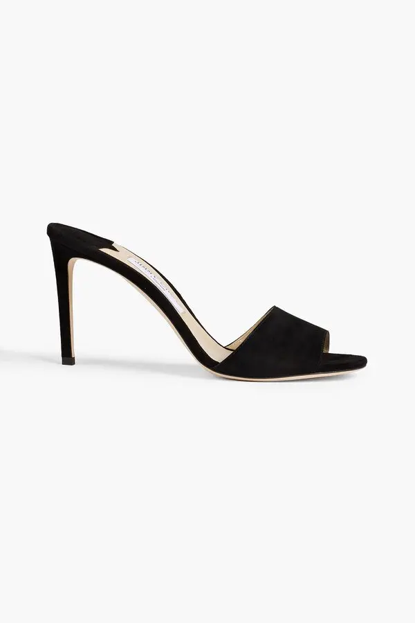 JIMMY CHOO Stacey 85 Suede Mules