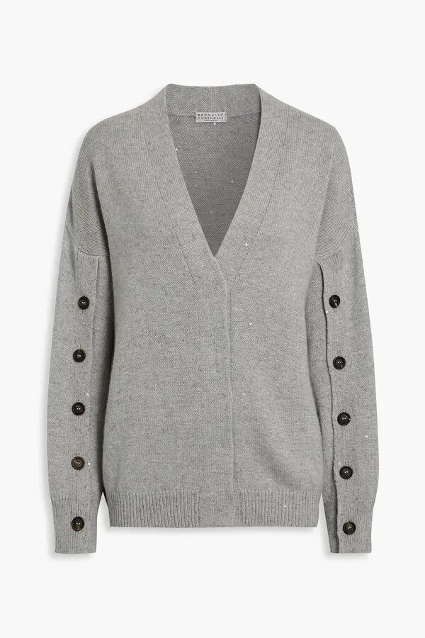 Brunello Cucinelli Embellished Cashmere Cardigan