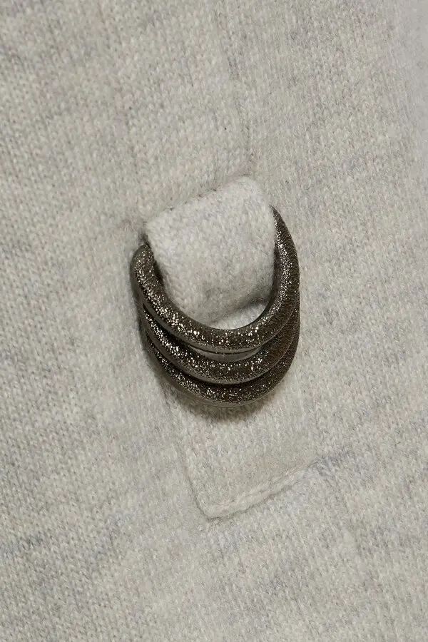 Brunello Cucinelli Embellished Cashmere Track Pants