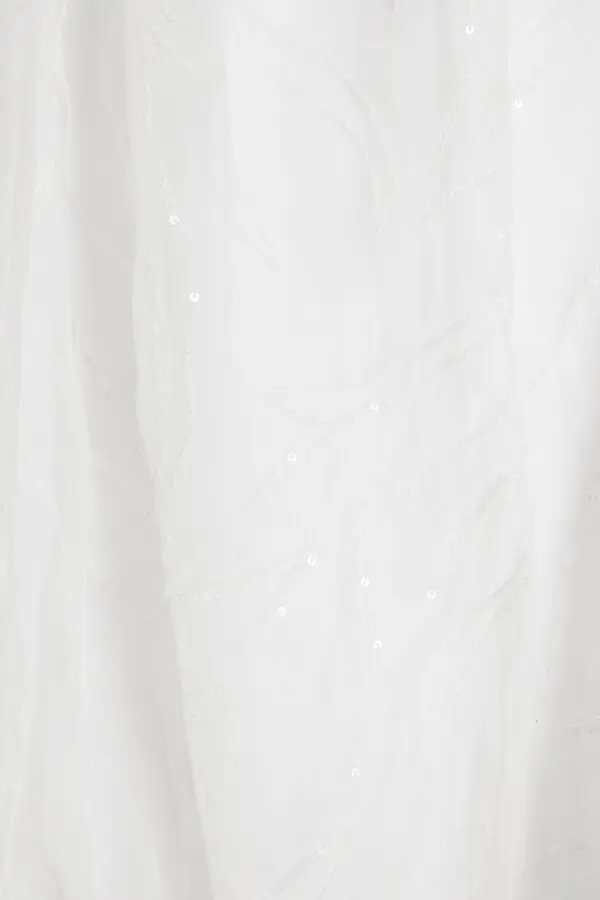 Brunello Cucinelli Sequin-embellished Silk-chiffon Blouse