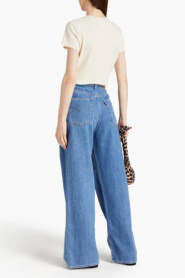 GANNI High-rise Wide-leg Jeans