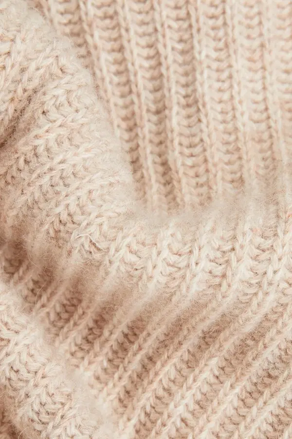 GANNI Ribbed Recycled Wool-blend Turtleneck Vest
