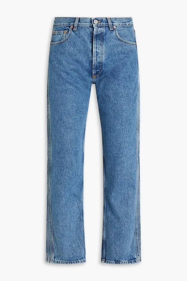 Vetements Faded Straight-leg Denim Jeans