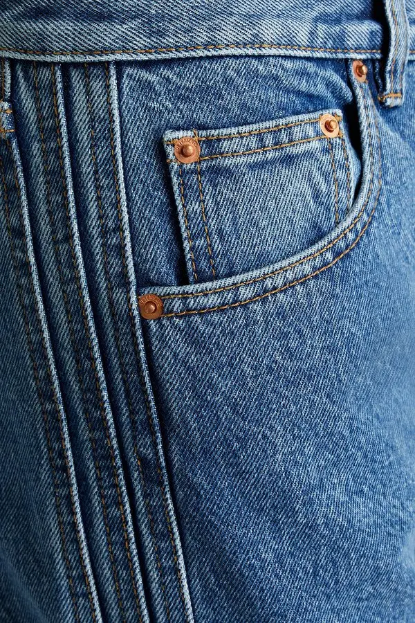 Vetements Faded Straight-leg Denim Jeans