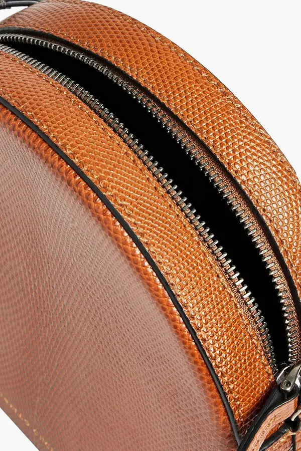 Brunello Cucinelli Beadembellished Snakeeffect Leather Shoulder Bag