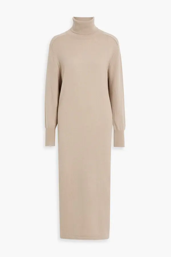 Arch4 Lily Cashmere Turtleneck Midi Dress