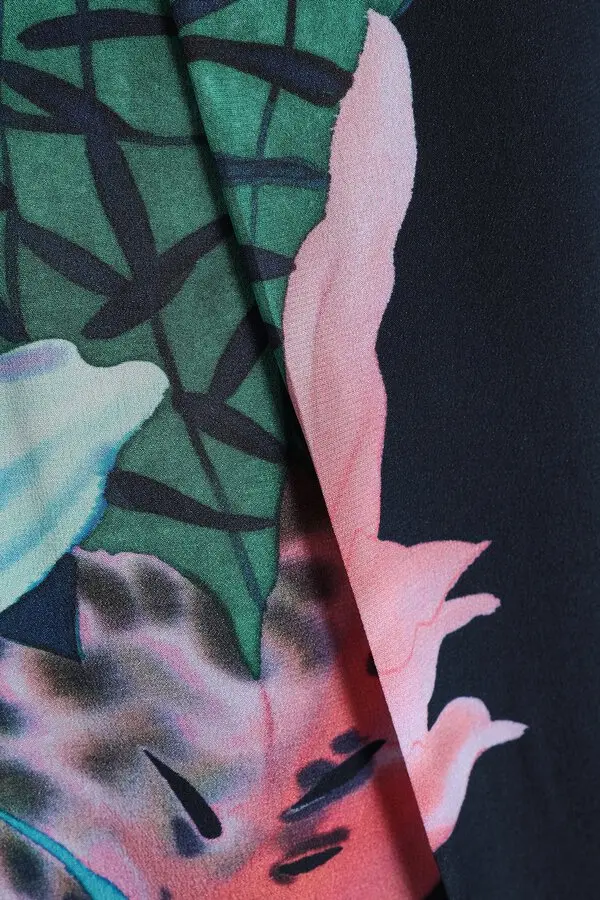 Roberto Cavalli Printed Silk Crepe De Chine Jumpsuit