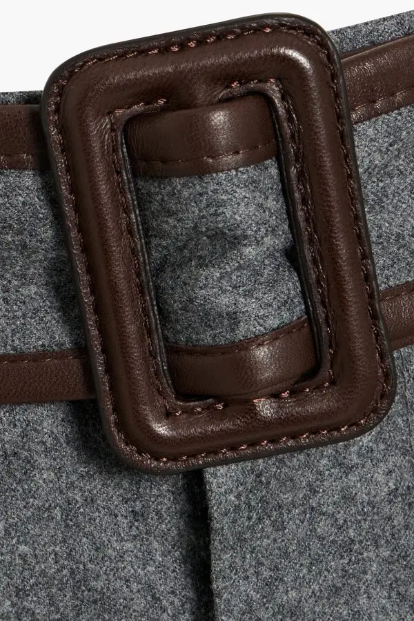 Brunello Cucinelli Belted Wool Tapered Pants