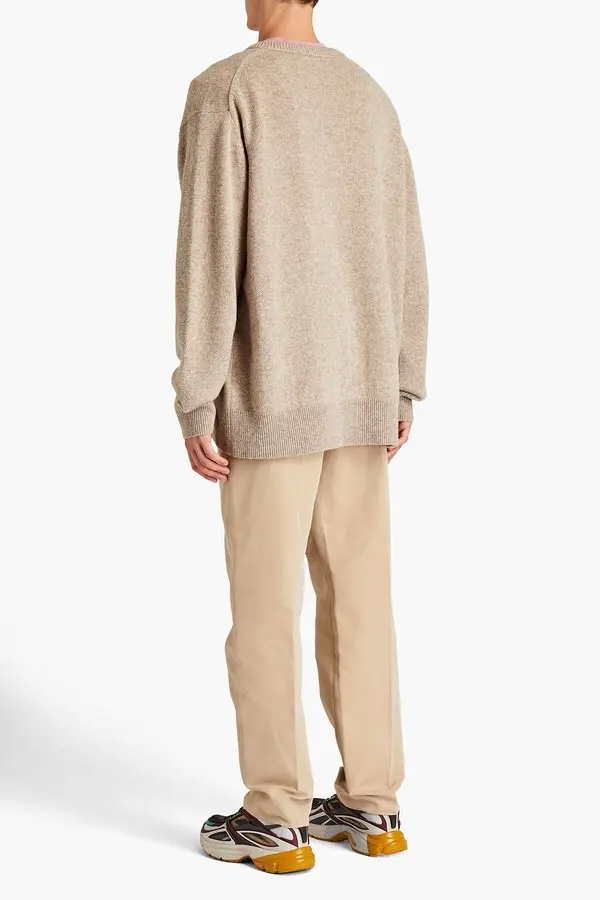 Acne Studios Oversized Mélange Wool And Cashmereblend Sweater