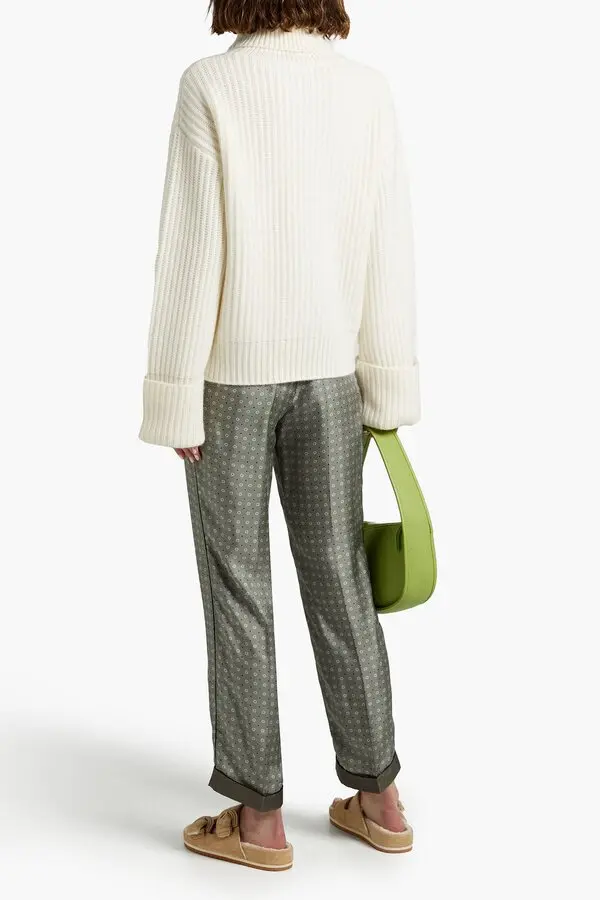 Arch4 Greenwich Ribbedknit Cashmere Turtleneck Sweater