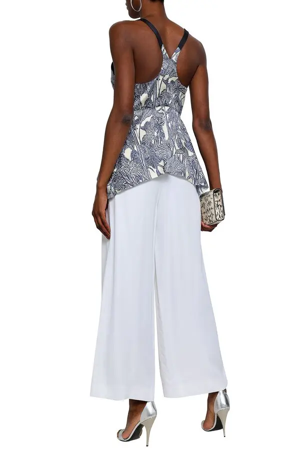 Roberto Cavalli Printed Silksatin Twill Top