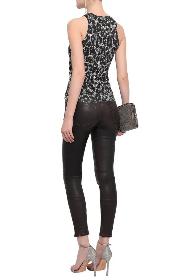 Roberto Cavalli Leopard-print Knitted Tank