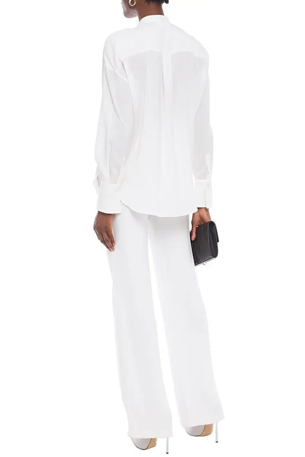 Brunello Cucinelli Beadembellished Silkblend Shirt