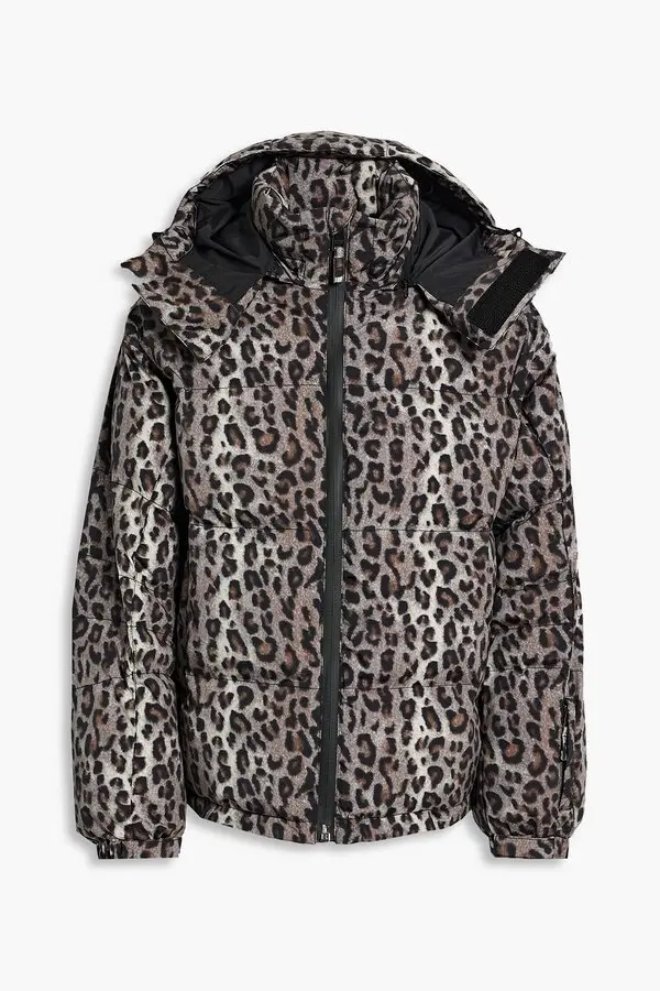 JETSET Quilted Leopard-print Ski Jacket