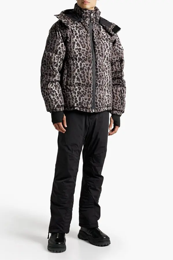 JETSET Quilted Leopard-print Ski Jacket