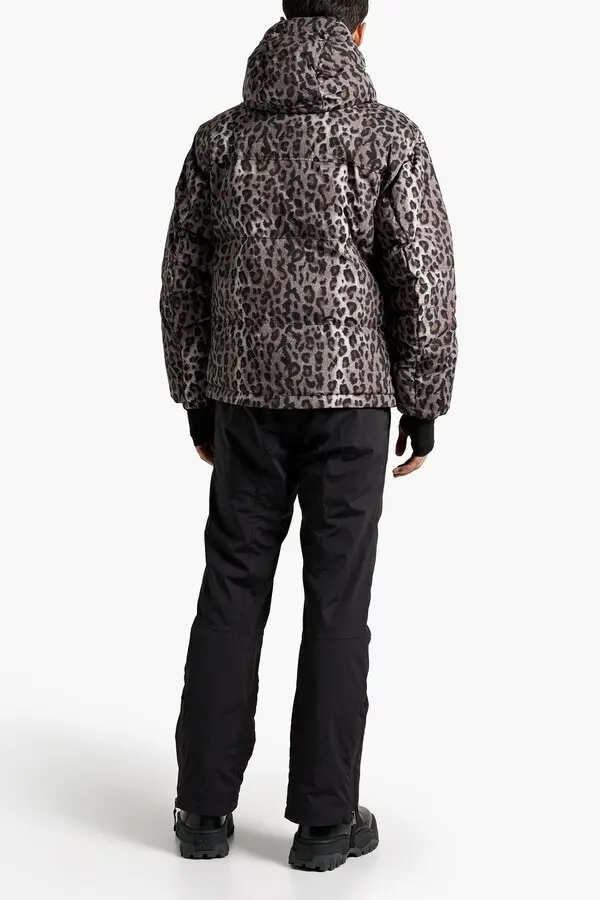 JETSET Quilted Leopard-print Ski Jacket