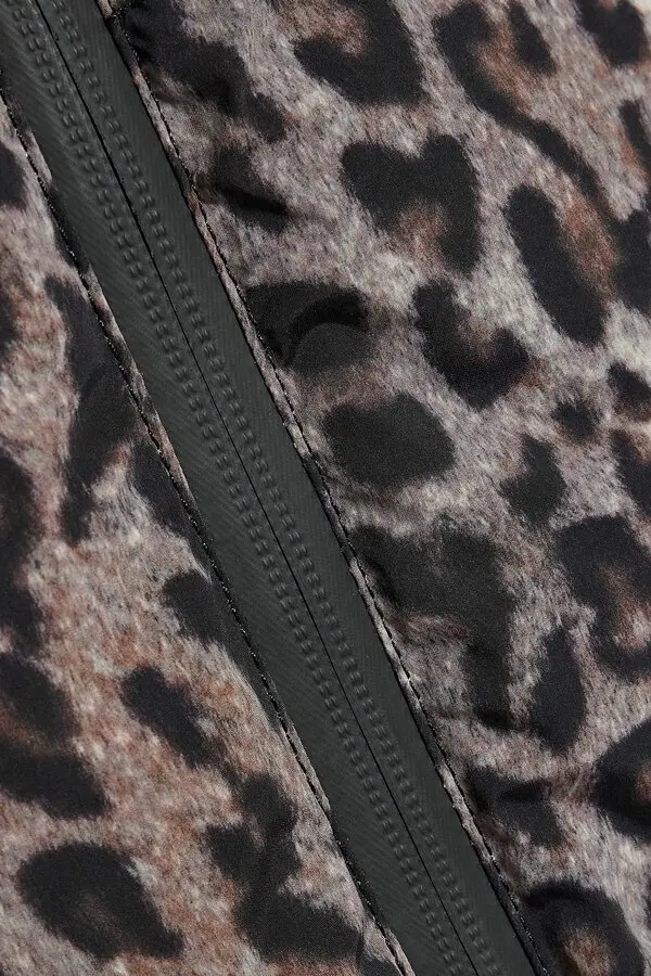 JETSET Quilted Leopard-print Ski Jacket
