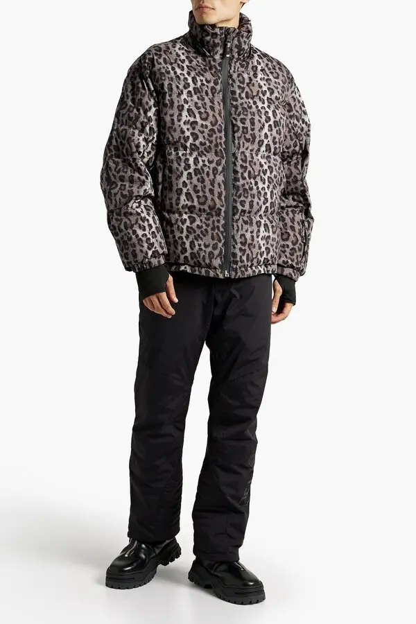 JETSET Quilted Leopard-print Ski Jacket