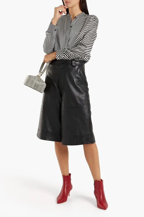 Equipment Striped Silk-satin Shirt