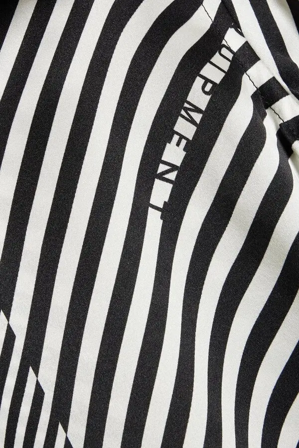 Equipment Striped Silk-satin Shirt