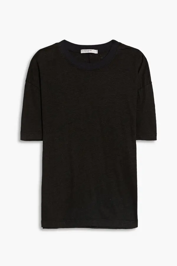 Stateside Slub Linenjersey Tshirt - Black
