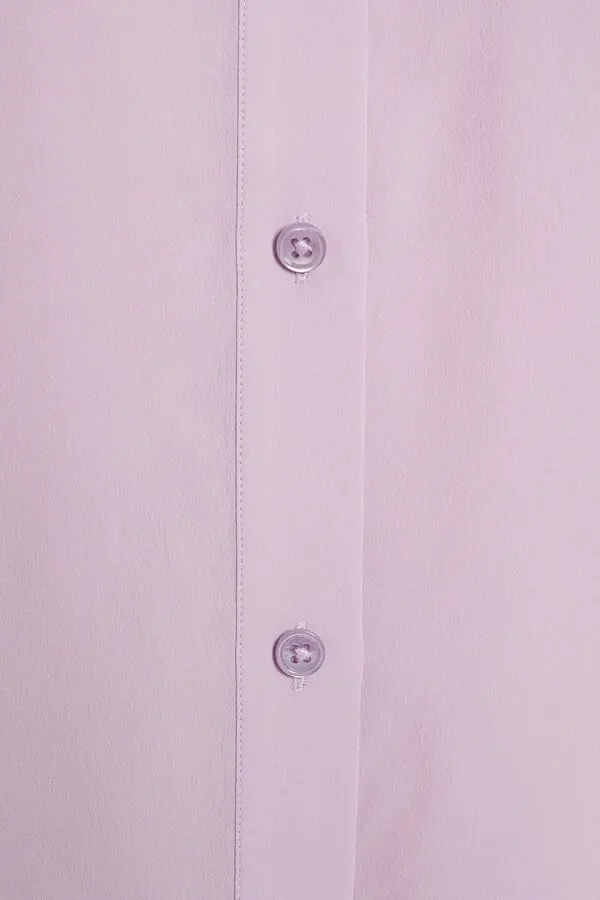 Equipment Leonee Silk Crepe De Chine Shirt - Lavender