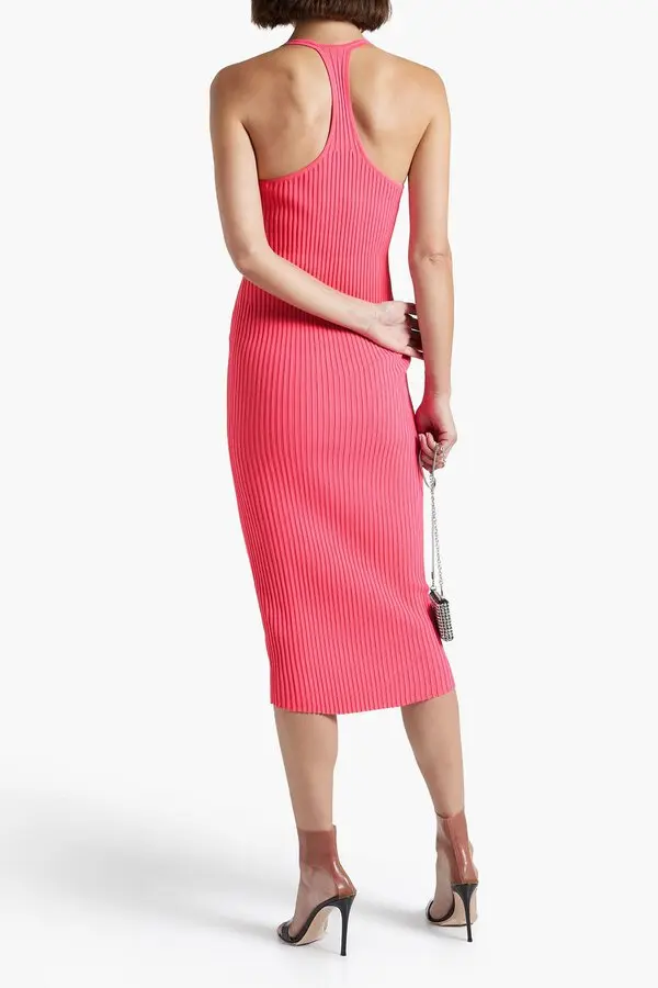 open lace back dress HELMUT LANG Size M Pink Black Lace Viscose Slip Dress Top – Sui Generis  Designer Consignment main image 1