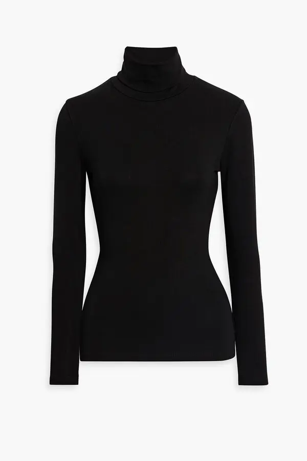 Iris & Ink Hazel Lyocell-blend Turtleneck Top