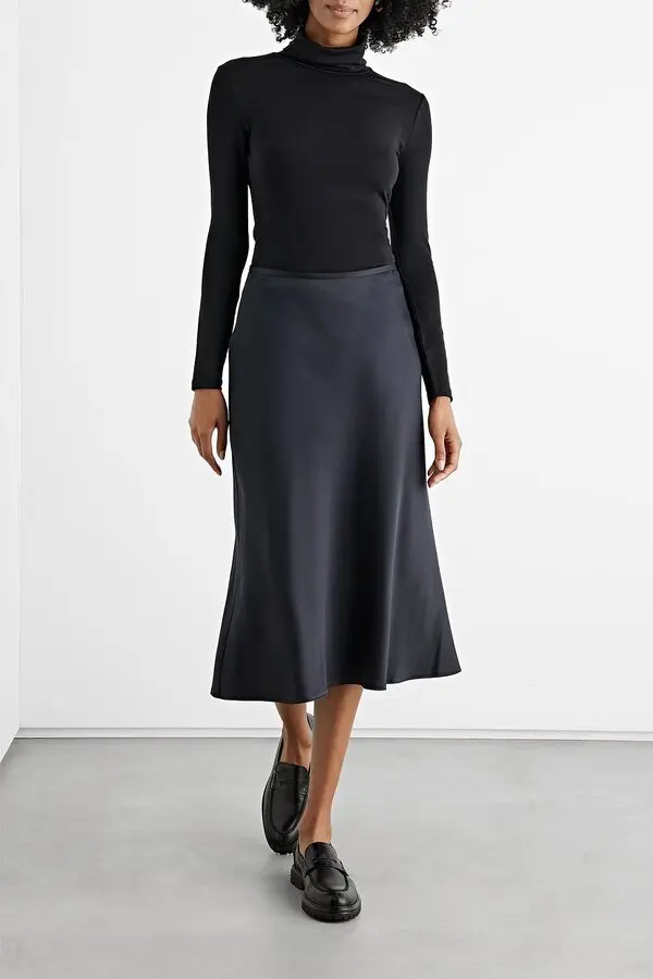 Iris & Ink Hazel Lyocell-blend Turtleneck Top