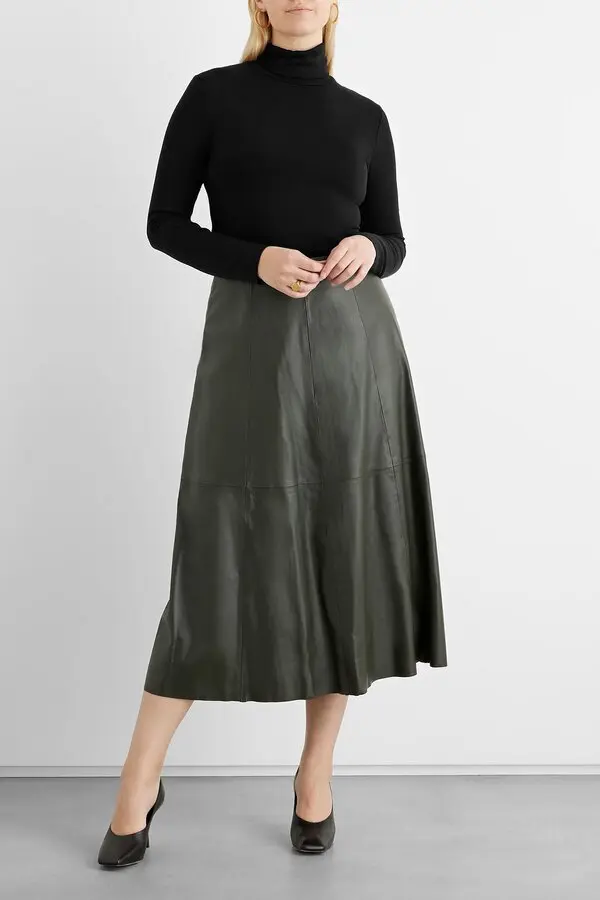 Iris & Ink Hazel Lyocell-blend Turtleneck Top