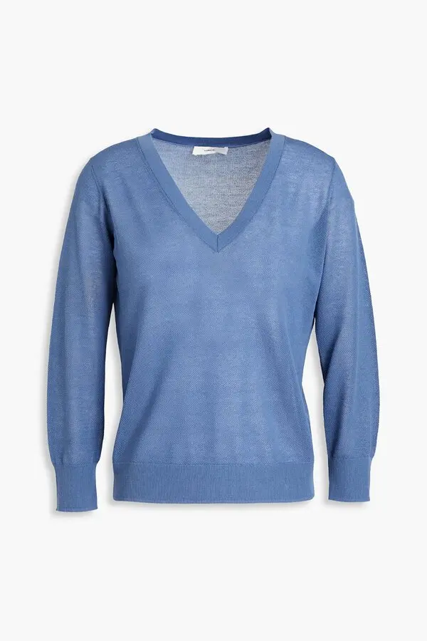 Vince Cotton Sweater - Blue